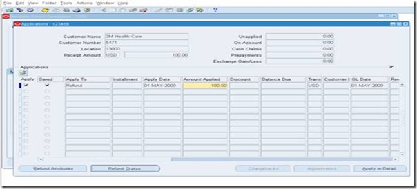 Oracle Applications: How to make manual Refund to Customers in R12